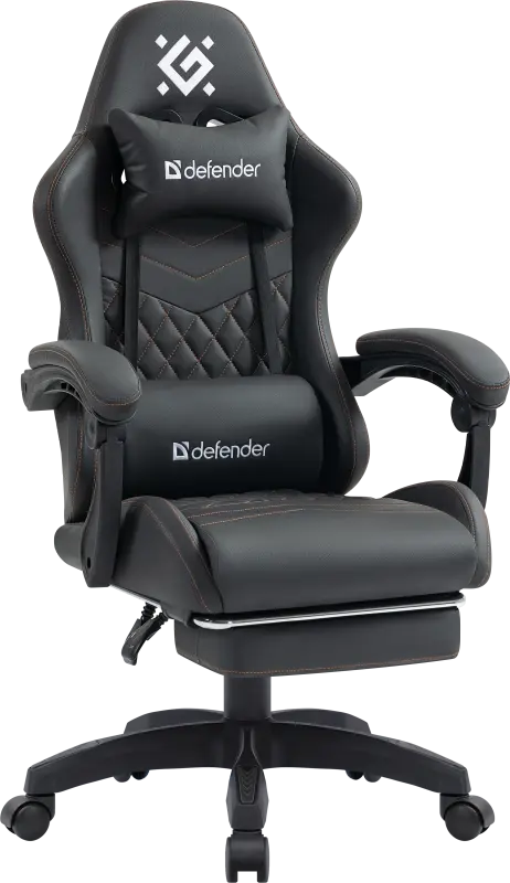 Игровое кресло DEFENDER Bora, черный