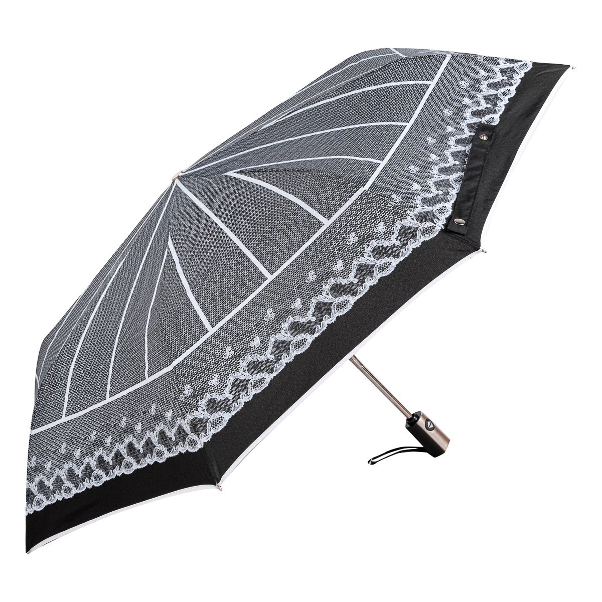 Зонт складной женский автоматический CHANTAL THOMASS 1069-OC Corsete?, черный