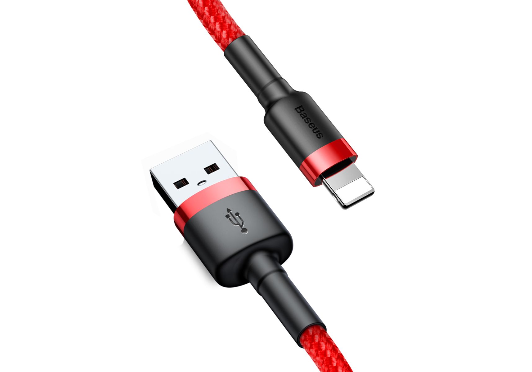 Кабель Baseus Cafule Cable USB - Lightning, 2.4А 1m Red