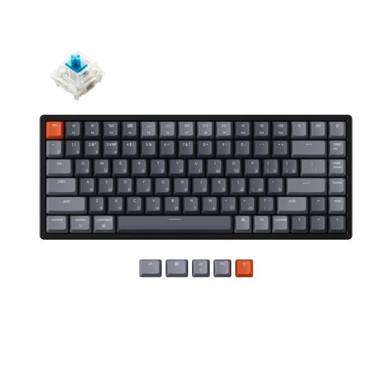 Проводная/беспроводная игровая клавиатура Keychron K2 Black (K2-C2H)