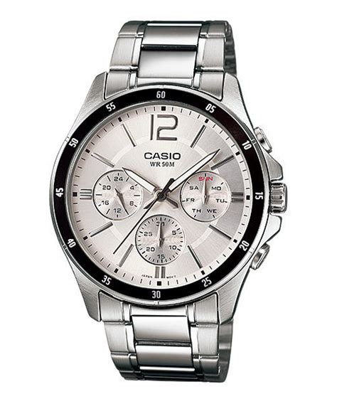 Наручные часы мужские Casio MTP-1374D-7A серебристые
