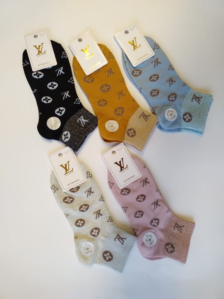 Комплект носков женских LOUIS VUITTON SA-SHD2 разноцветных 37-41 5 пар
