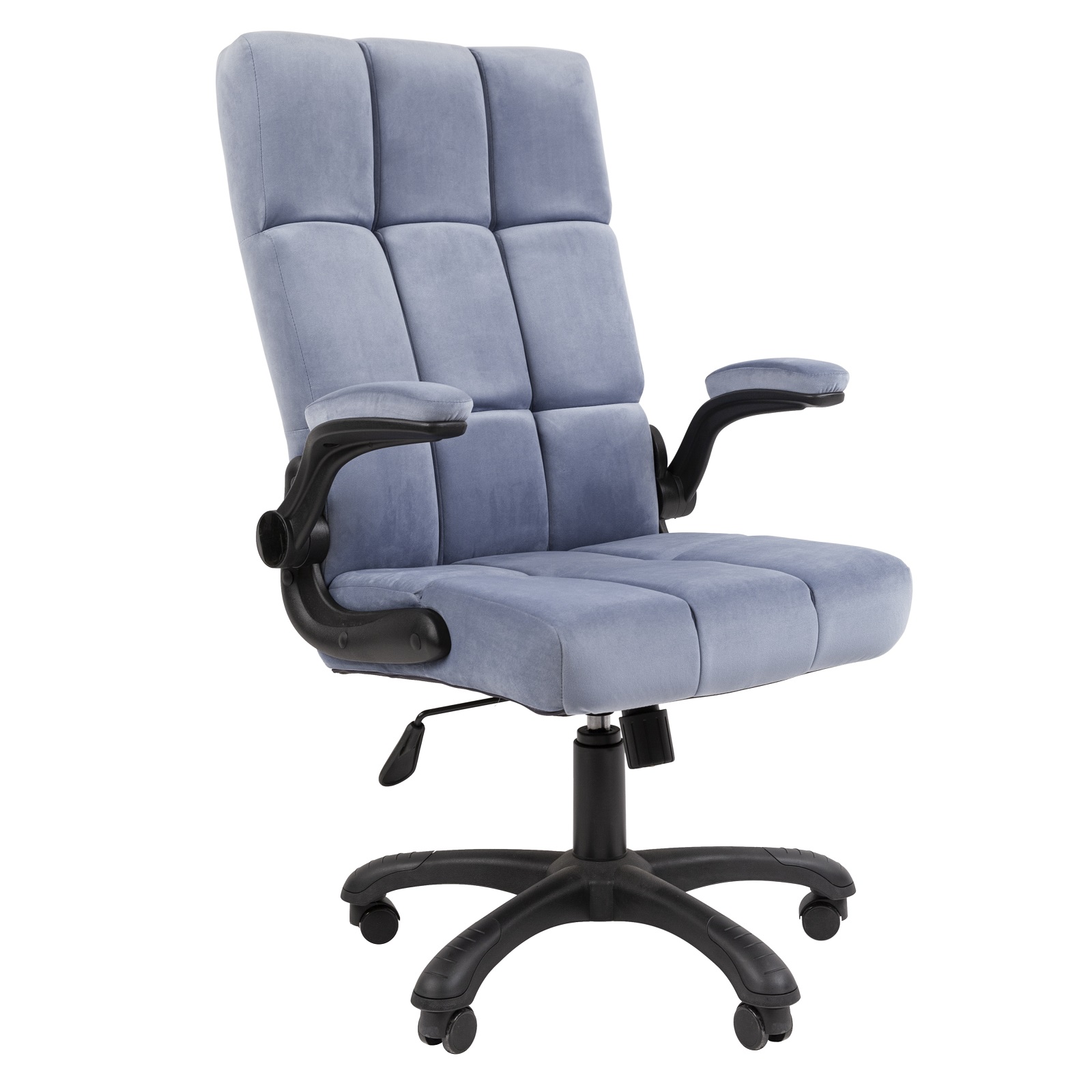 Компьютерное кресло Chairman Home 444 велюр, голубой, с откидными подлокотниками