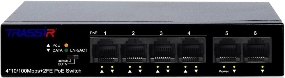 Коммутатор TRASSIR TR-NS1106-60-4POE