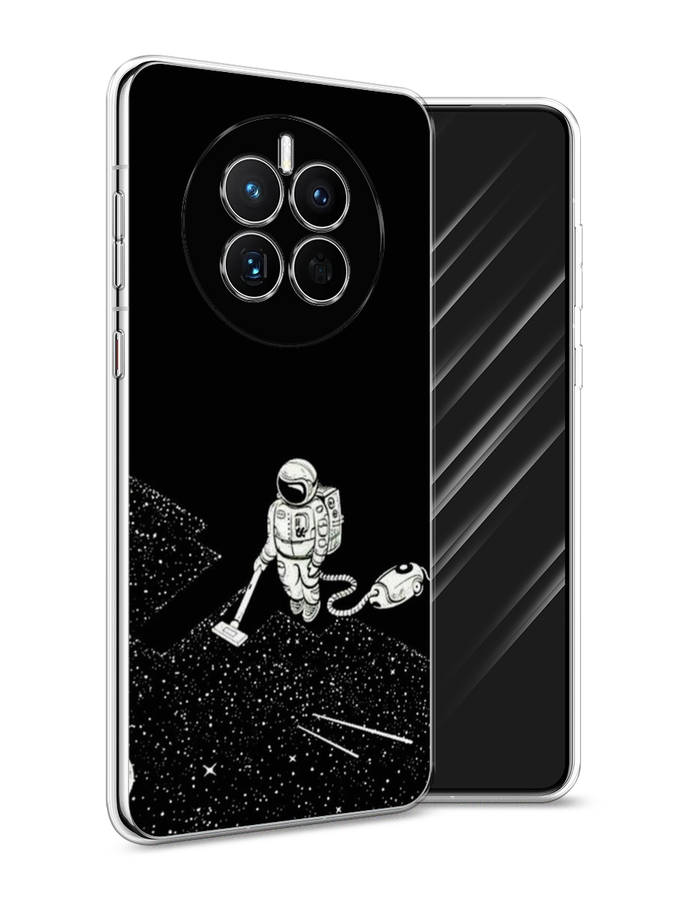 Чехол Awog на Huawei Mate 50 "Космонавт с пылесосом"