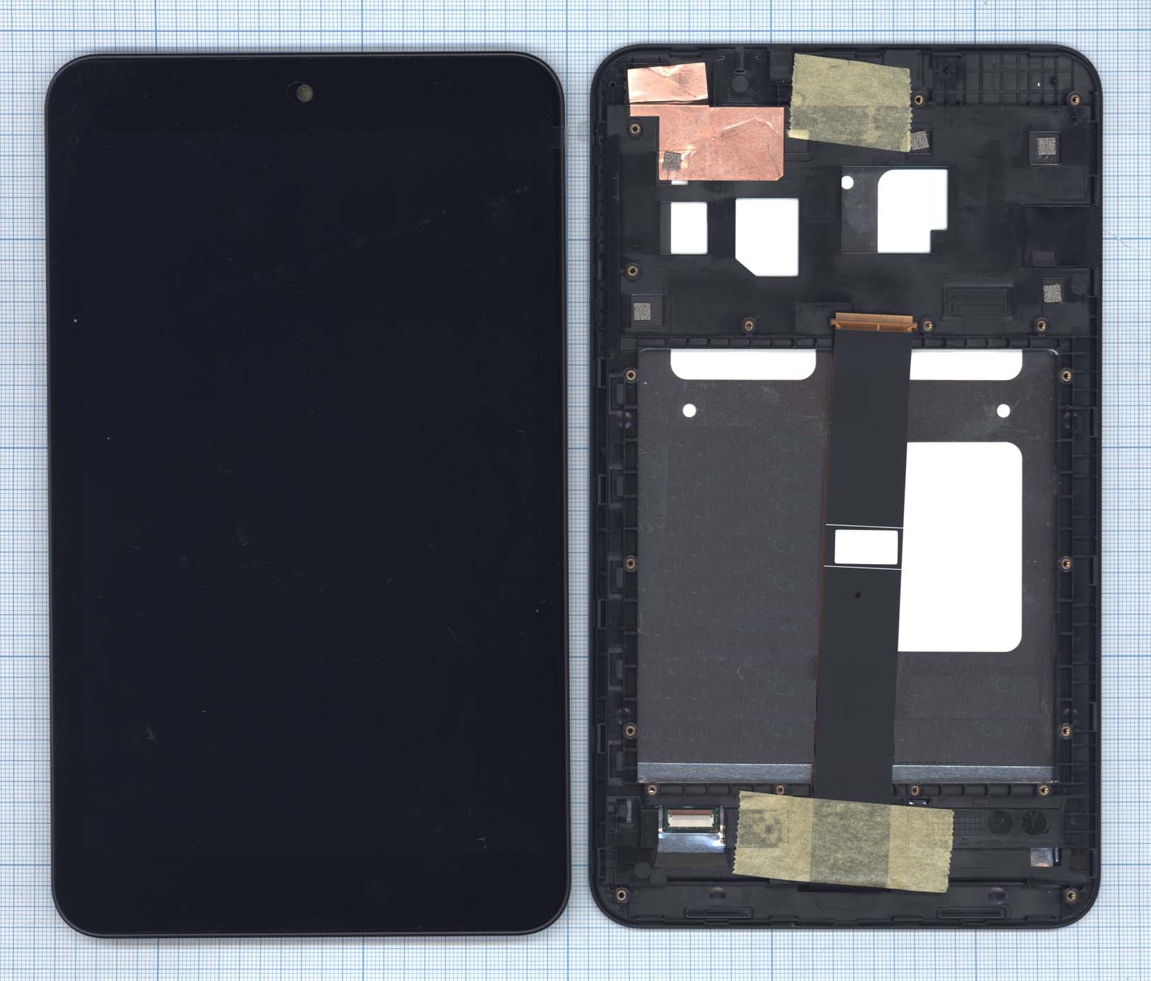 Модуль (матрица + тачскрин) для Asus MeMo Pad 8 ME181 ME181C черный с рамкой