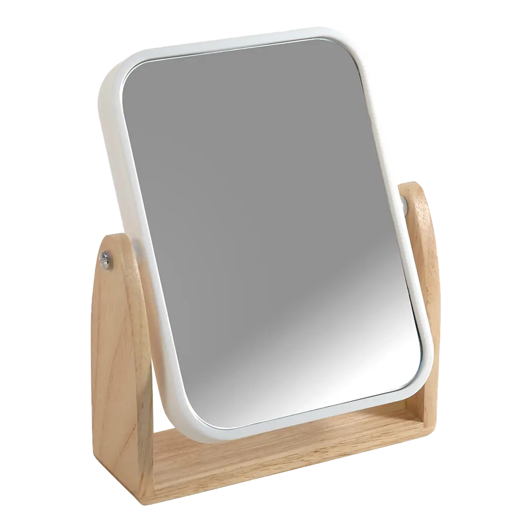 Зеркало косметическое Sensea Scandi настольное 15 см цвет белый