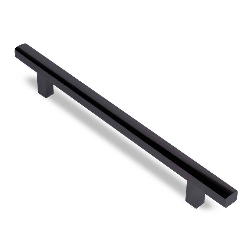Ручка-рейлинг мебельная JET 196 C=160 мм черный никель