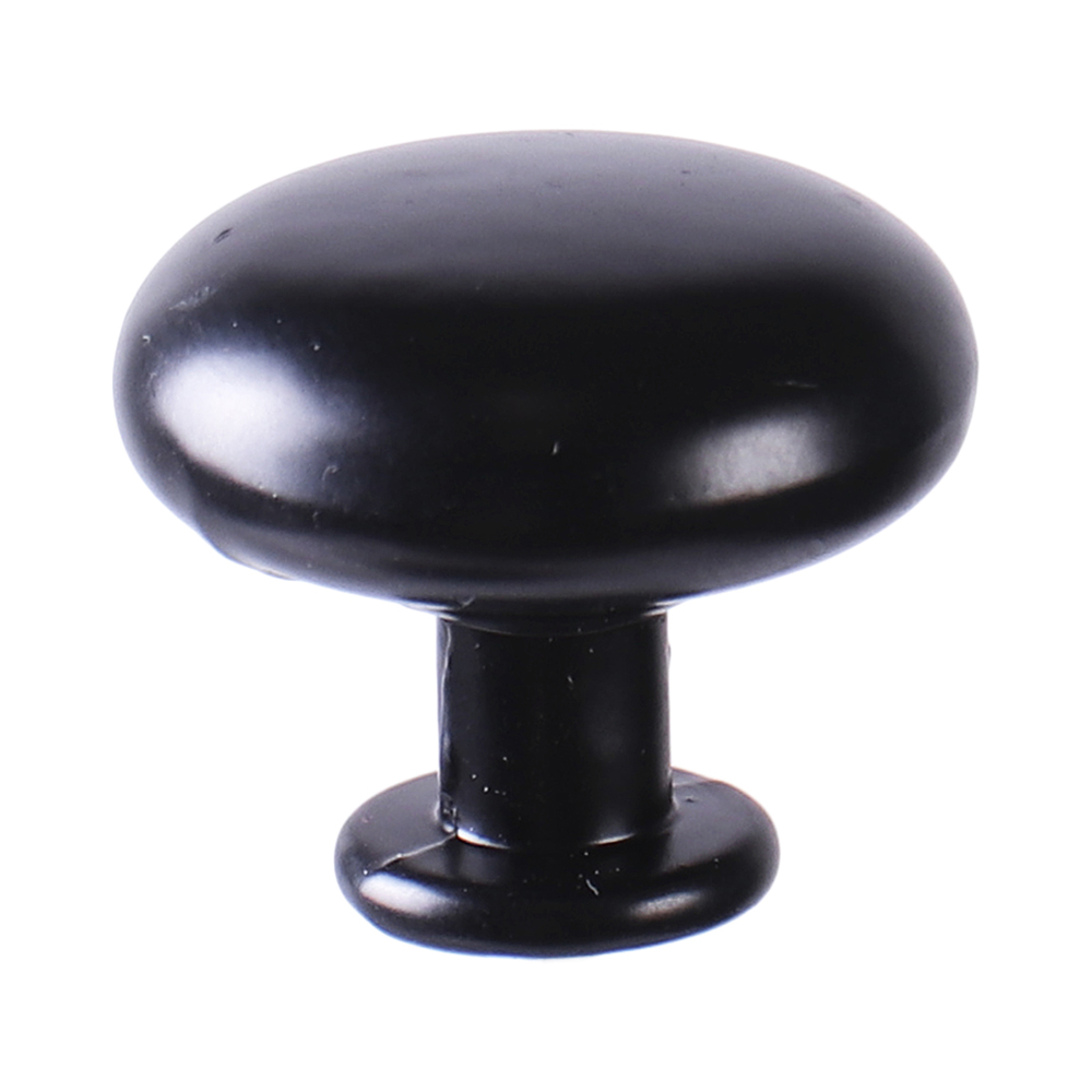 Ручка-кнопка мебельная L4.knob05BL черная