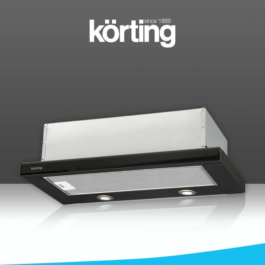 Вытяжка встраиваемая Korting KHP 6617 GN черный