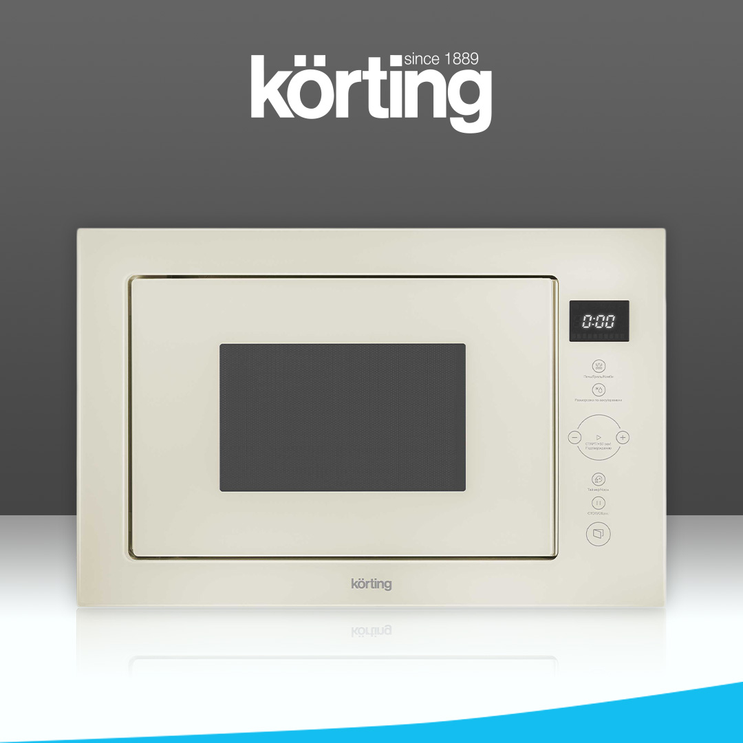 Встраиваемая микроволновая печь Korting KMI825TGB Ivory