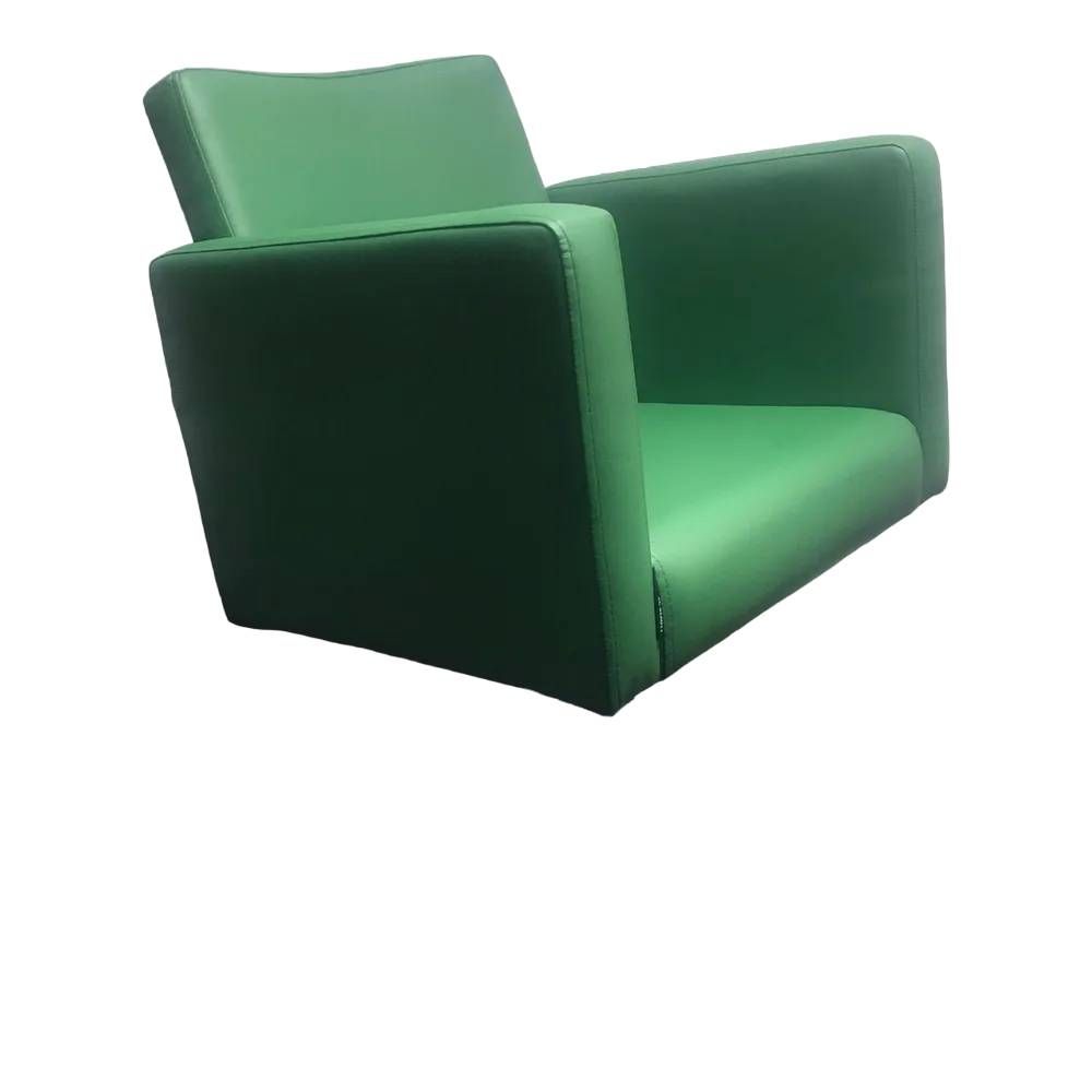 Парикмахерское кресло Кубик, зеленый, без основания