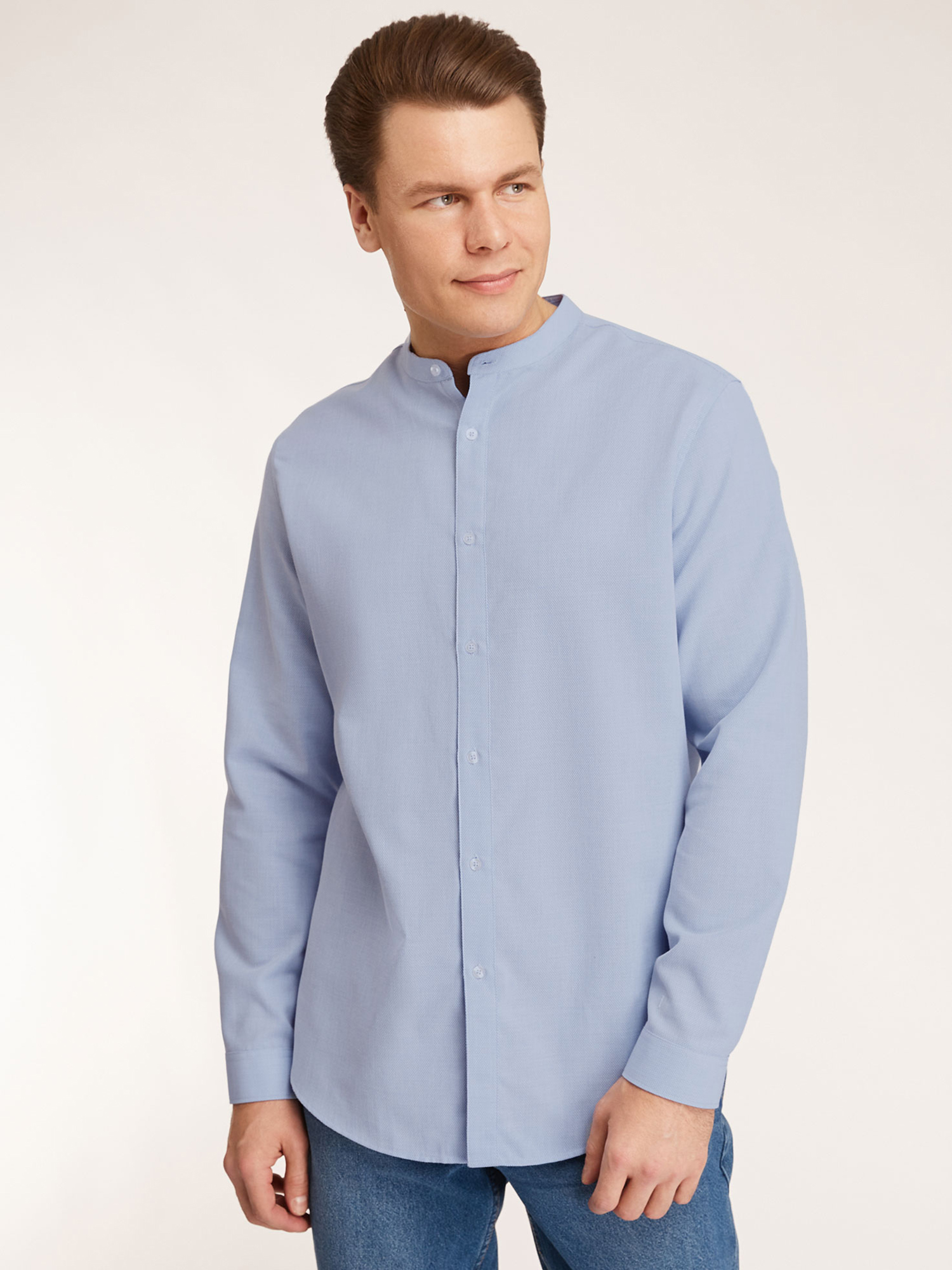 Рубашка мужская oodji 3L110423M синяя XL
