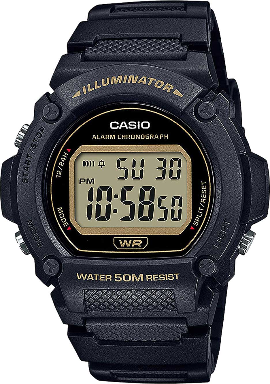 Наручные часы мужские Casio W-219H-1A2VEF черные