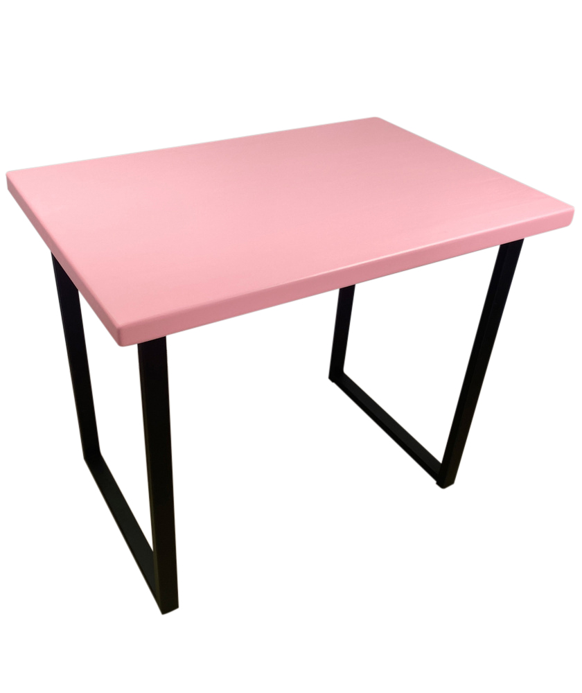 Стол обеденный Solarius Loft из массива сосны, лакированный, 120х80х75 см, цвет розовый