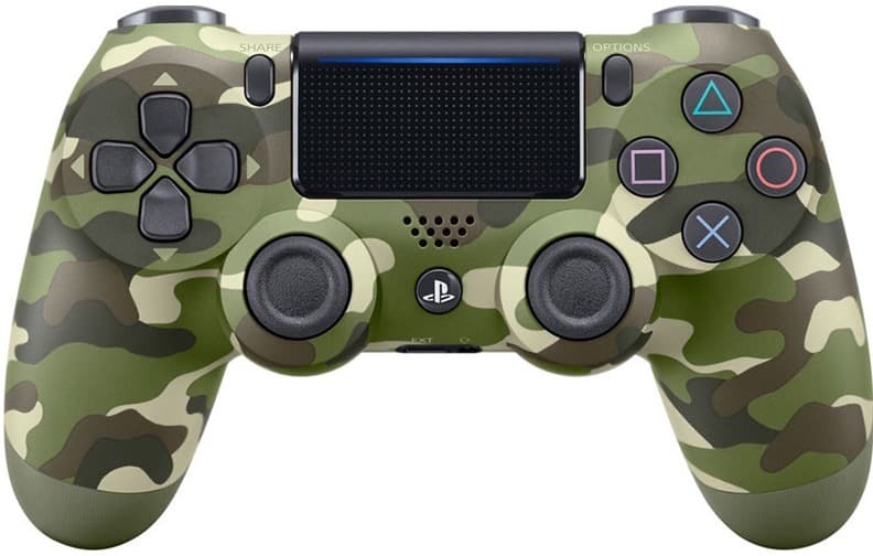 Геймпад беспроводной DualShock 4 Wireless Controller (v2) (Зеленый камуфляж) (PS4) (OEM)