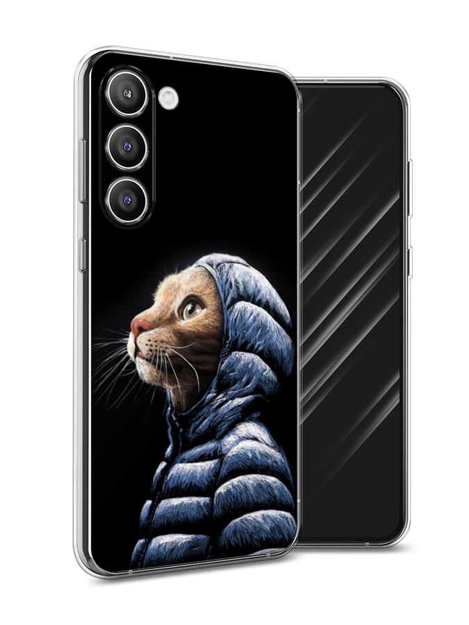 Чехол Awog на Samsung Galaxy S23 Plus 5G "Кот в капюшоне"