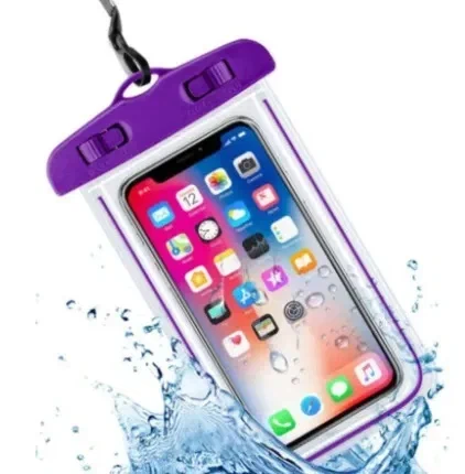 Водонепроницаемый чехол для телефона QVATRA Waterproof Case Neon Фиолетовый