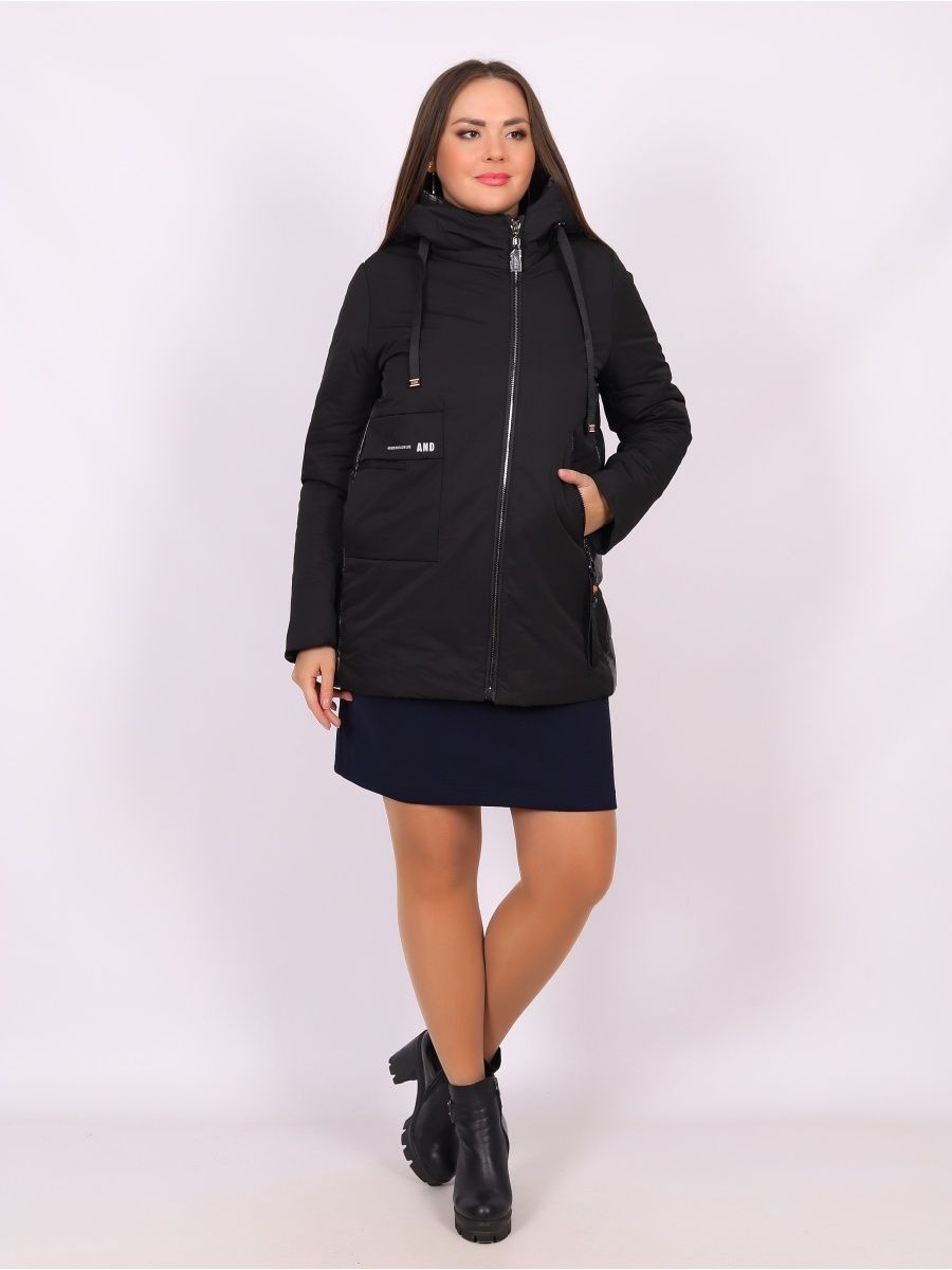Куртка женская Daigan 91137-N черная 52 RU