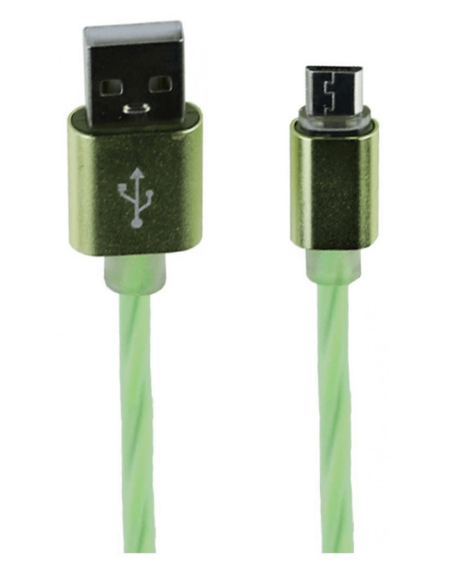 Кабель Liberty Project USB micro косичка Green 1 м