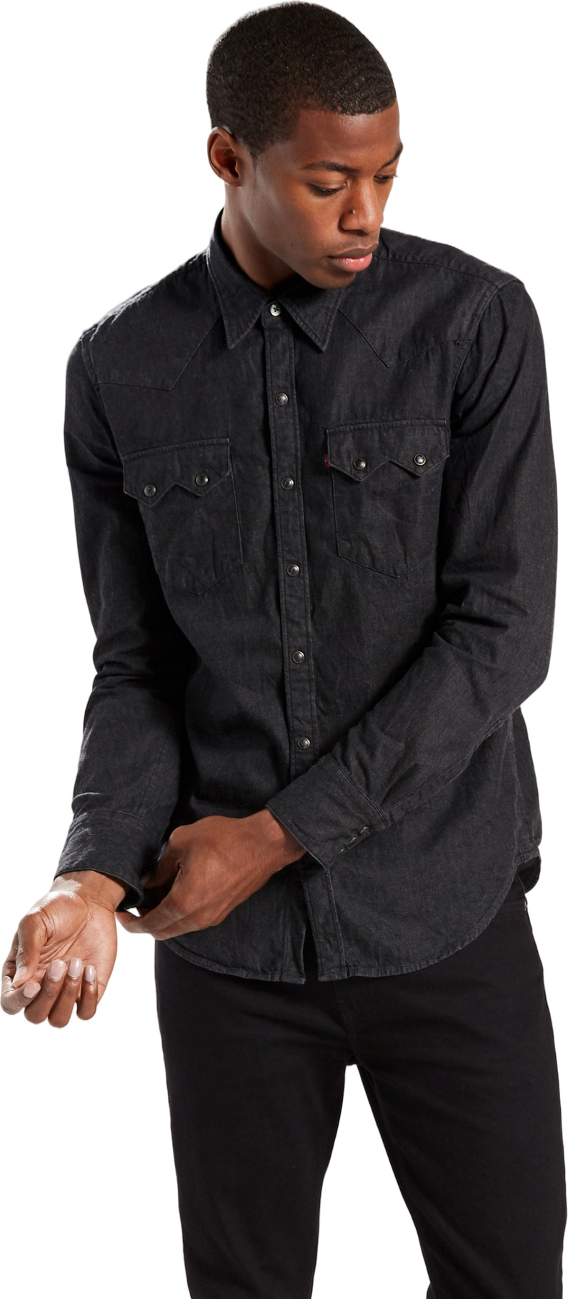 Джинсовая рубашка мужская Levi's 65819 черная S
