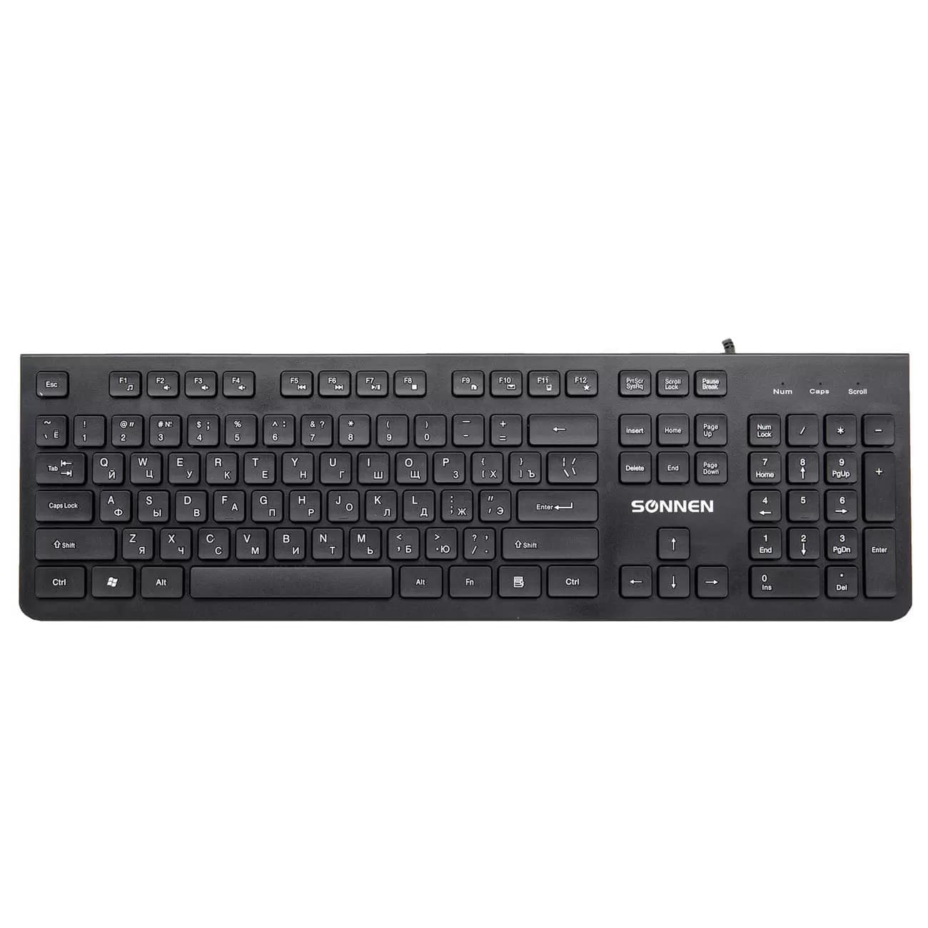 Проводная клавиатура Sonnen KB-8280 Black