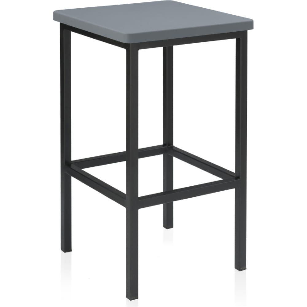 Woodville Барный стул Лофт темно-серый / черный матовый 432939
