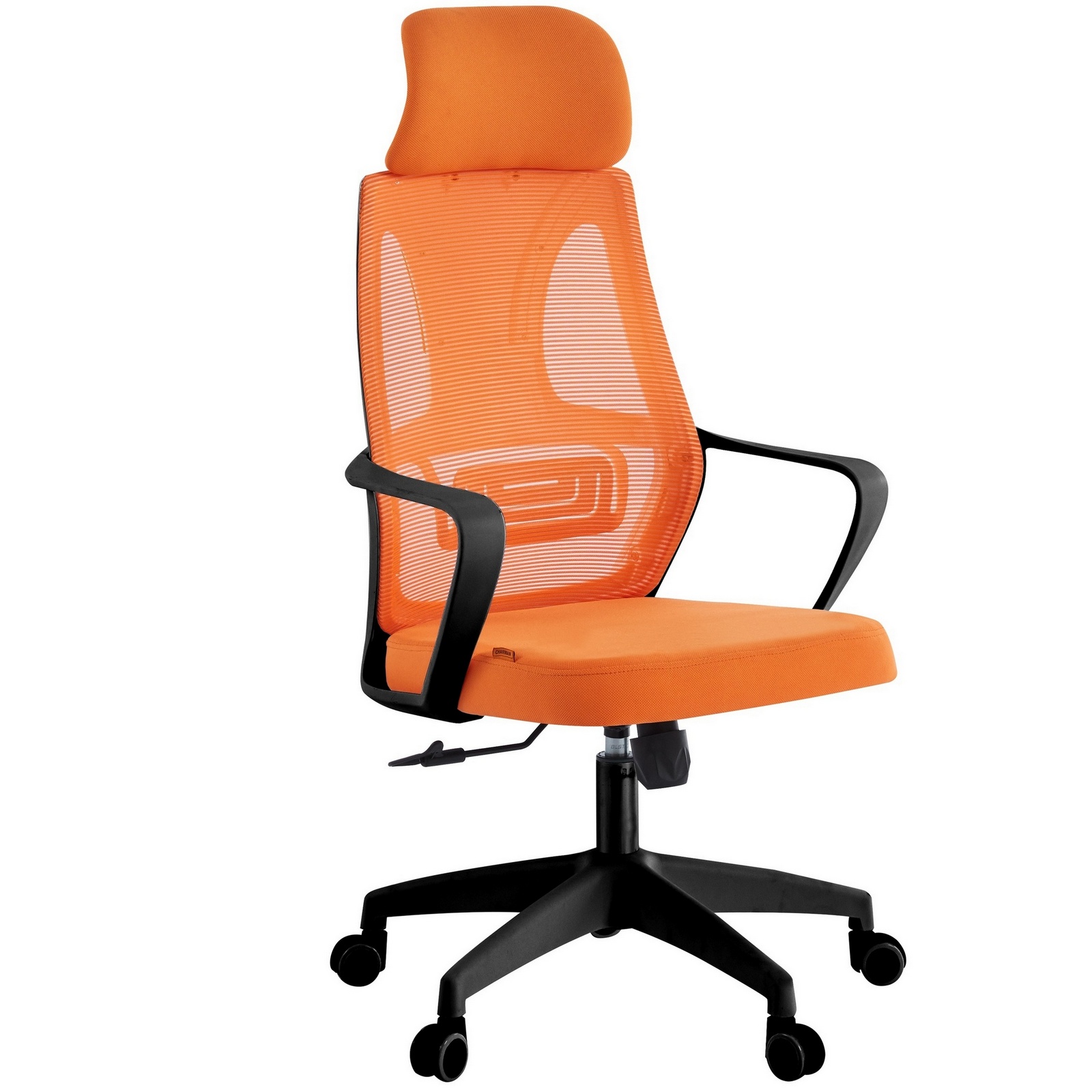 Компьютерное кресло CHAIRMAN CH 636, черный пластик, оранжевый