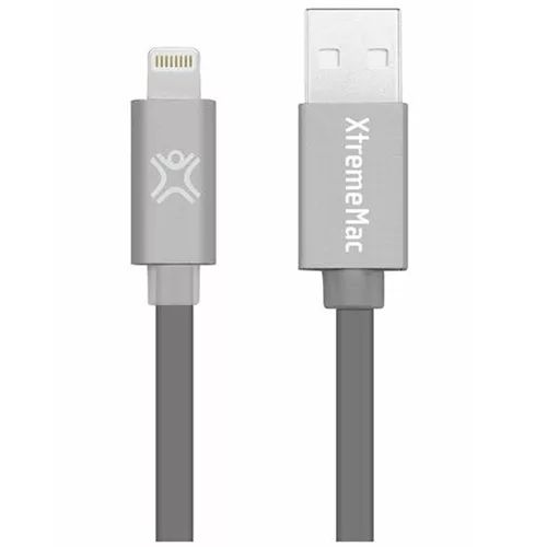 Кабель XtremeMac Lightning to USB Flat LED Cable (1,2 метра) серый космос (XCL-FLD-13)