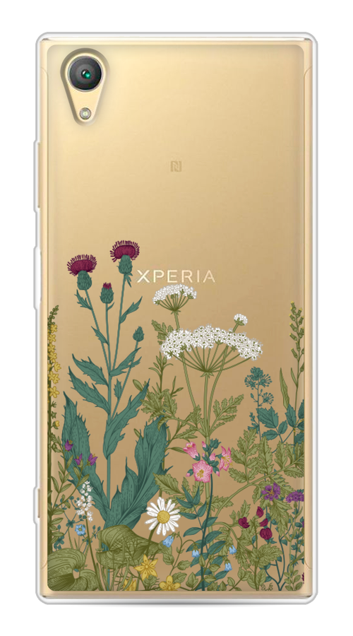 Чехол на Sony Xperia XA1 plus "Дикие полевые цветы"
