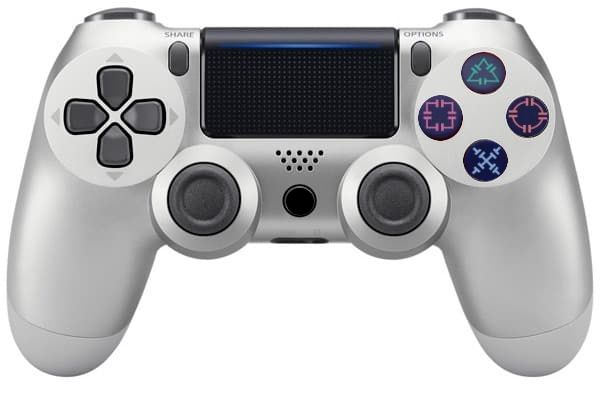 Геймпад NoBrand DualShock 2 для Playstation 4 Silver (Не оригинал)