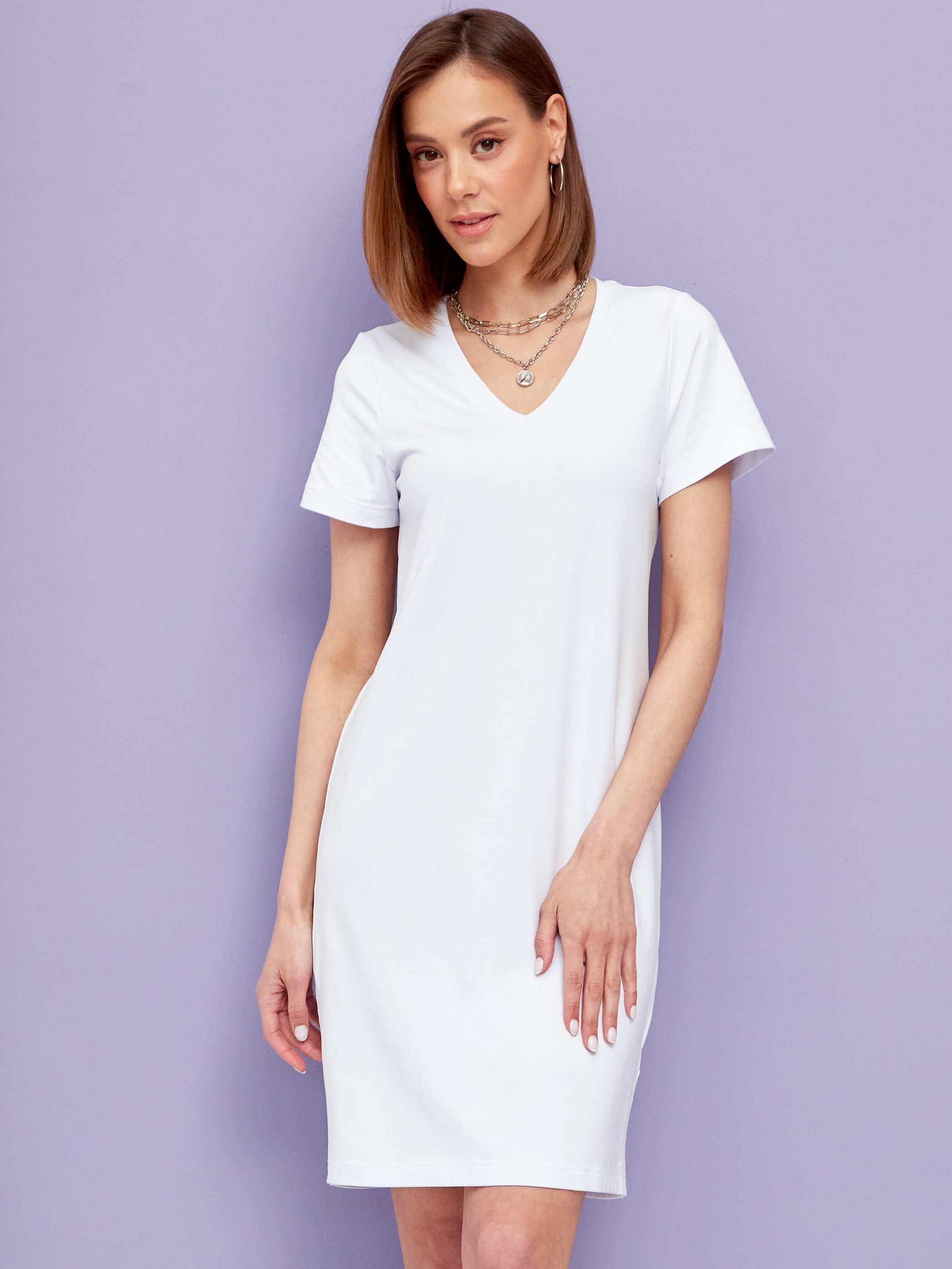 Платье женское Jonquil 211409 белое XL