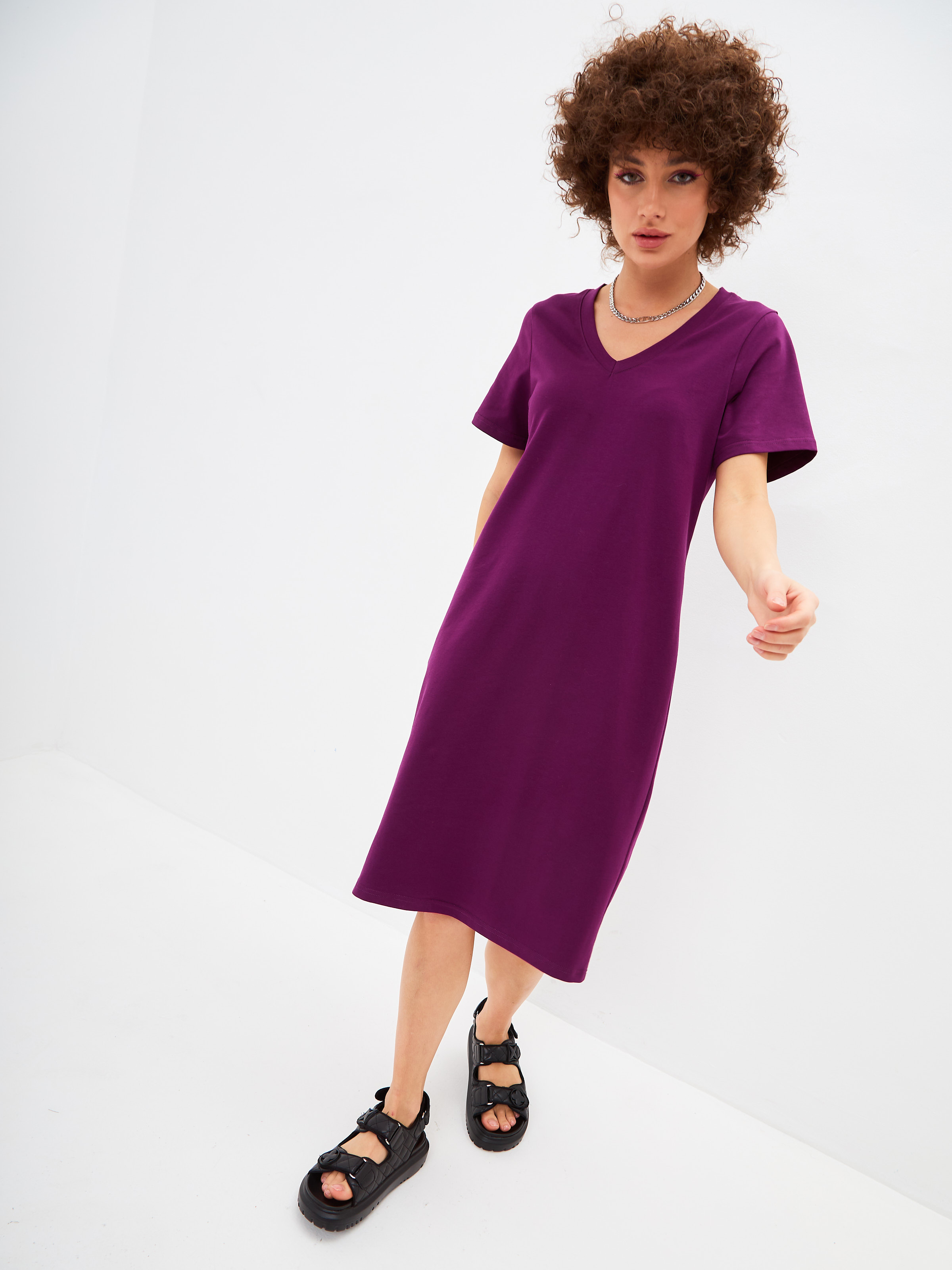 Платье женское Jonquil 211409 фиолетовое XS