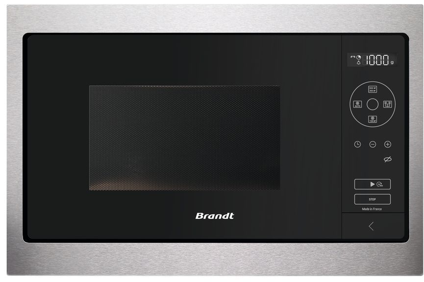Встраиваемая микроволновая печь Brandt BMS7120X серебристый, серый, черный