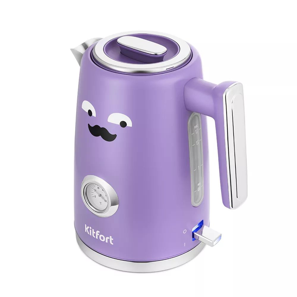 Чайник электрический KITFORT КТ-6144-1 1.7 л фиолетовый