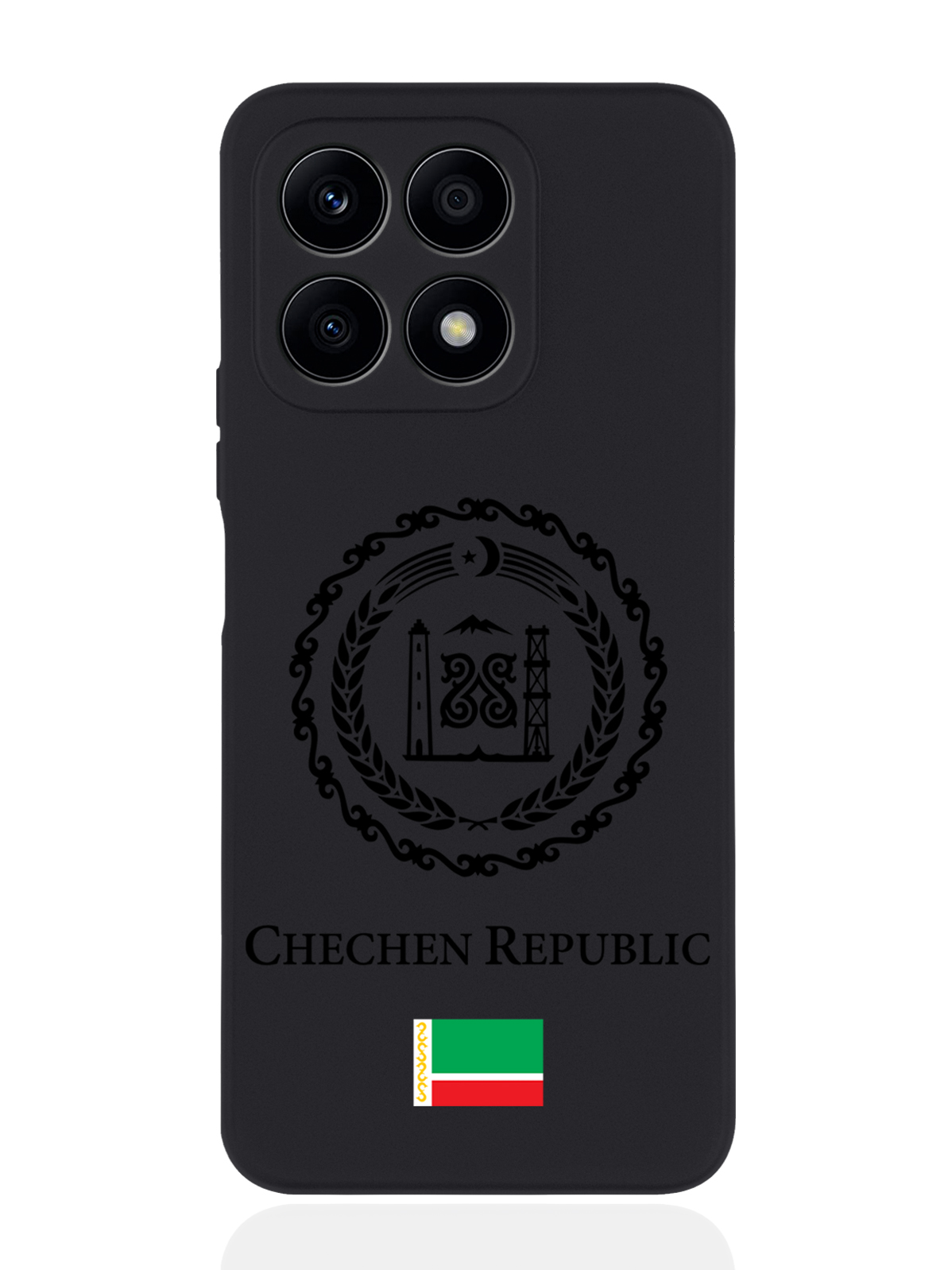 Чехол SignumCase для Honor X8a Черный лаковый Герб Чечни черный