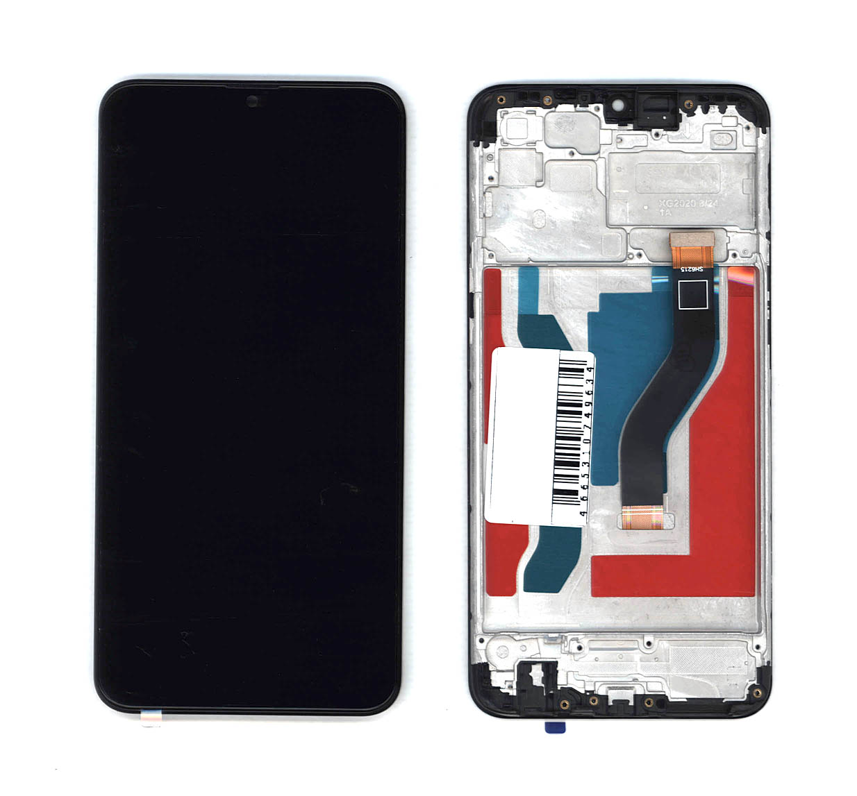 Дисплей для Samsung Galaxy A10S SM-A107F (TFT) черный с рамкой