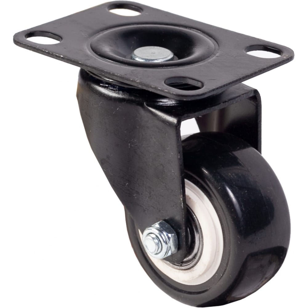 Мебельное колесо А5 SCz 25 черное, 50 мм, поворотное 1005487