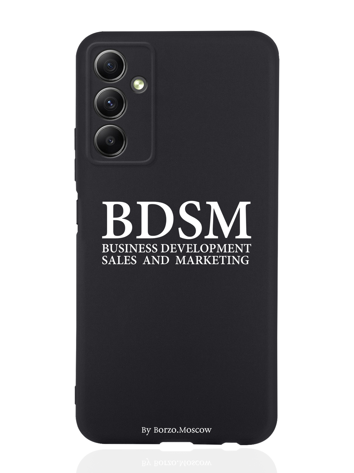 Чехол Borzo.Moscow для Samsung Galaxy A34 BDSM (business development) черный