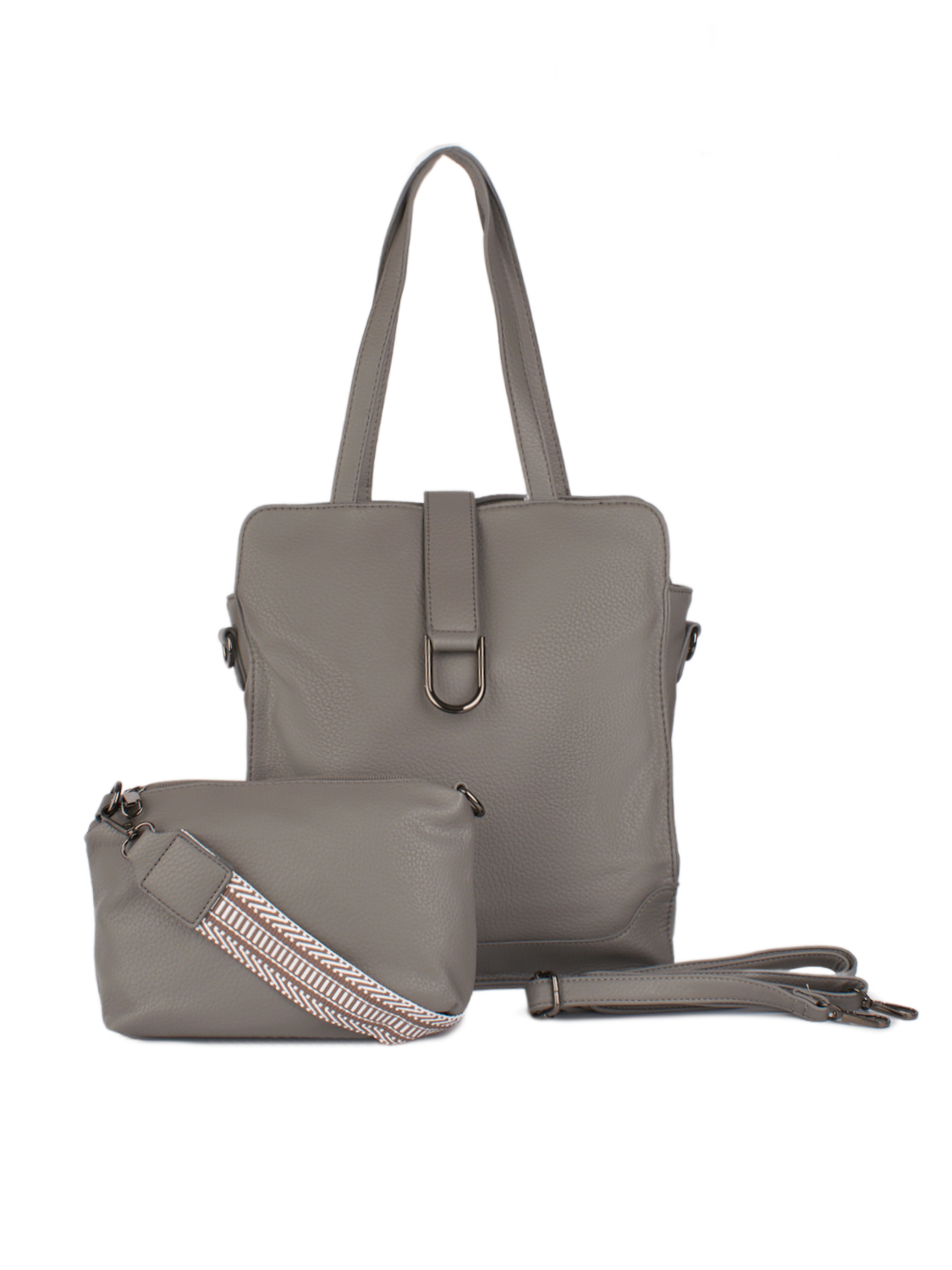 Комплект сумок женский BagCity Sumka-2v1-8861, серый