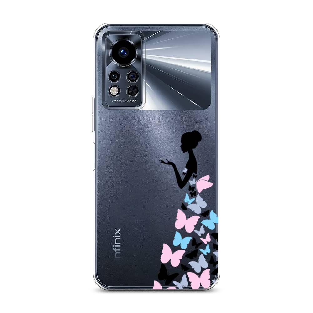 Чехол Awog  на Infinix Note 12i 2022 / Инфиникс Нот 12i 2022 "Платье из бабочек"