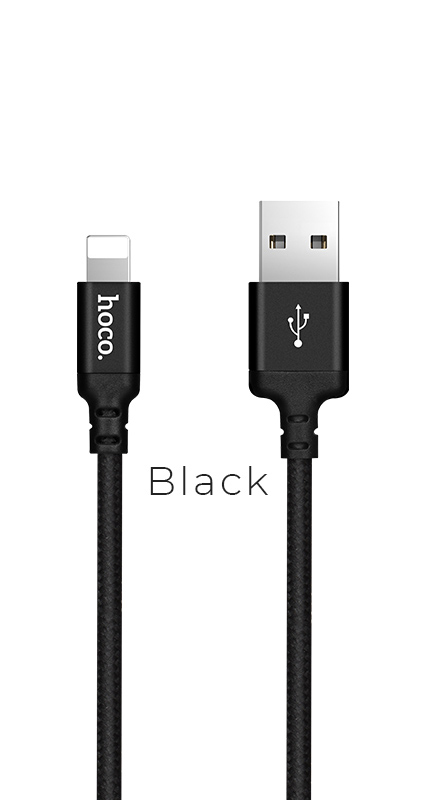 Дата-кабель Hoco X14 Times speed USB - Lightning 1 м, черный