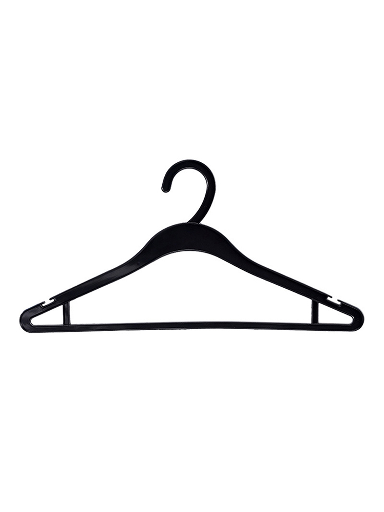 Вешалки (плечики, тремпель) для одежды пластиковые 40х19 см комплект из 10 шт, черные