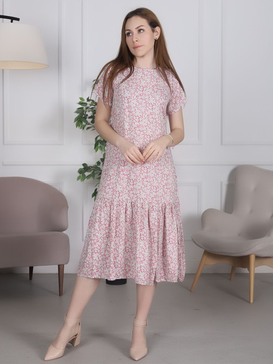 Платье женское Louren Wilton Пл-2023-1- розовое 48 RU