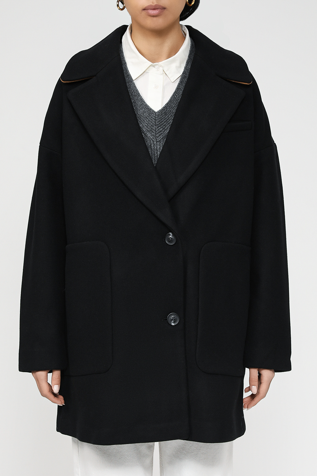 Пальто женское Esprit Casual 083EE1G362 черное M