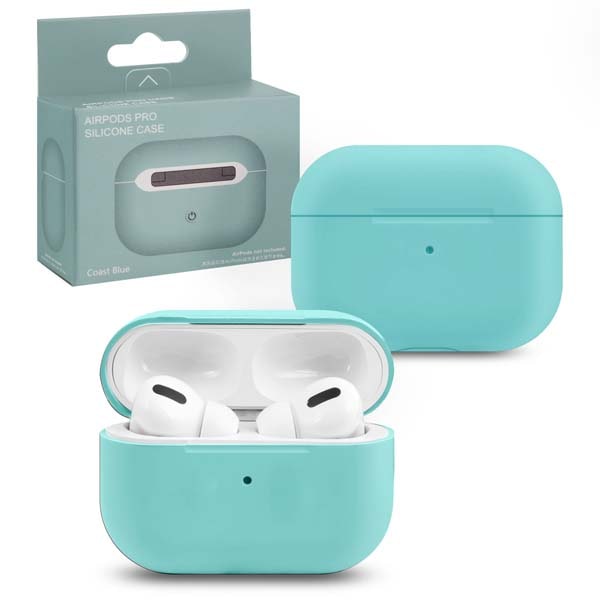 Чехол Airpods pro Silicone sky coast blue