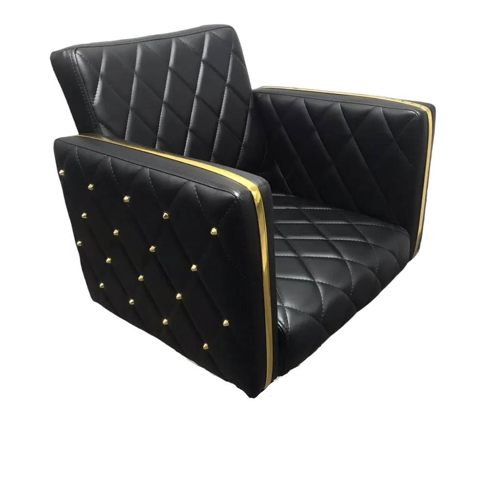 Парикмахерское кресло Мебель Бьюти Блэкс Gold черный 65х50х57
