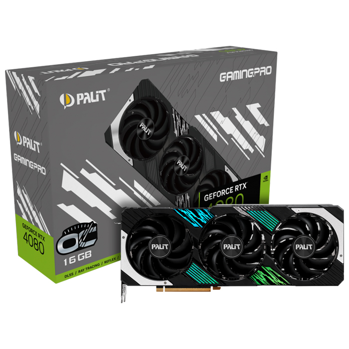 Видеокарта Palit NVIDIA GeForce RTX 4080 GamingPro OC NED4080T19T2-1032A