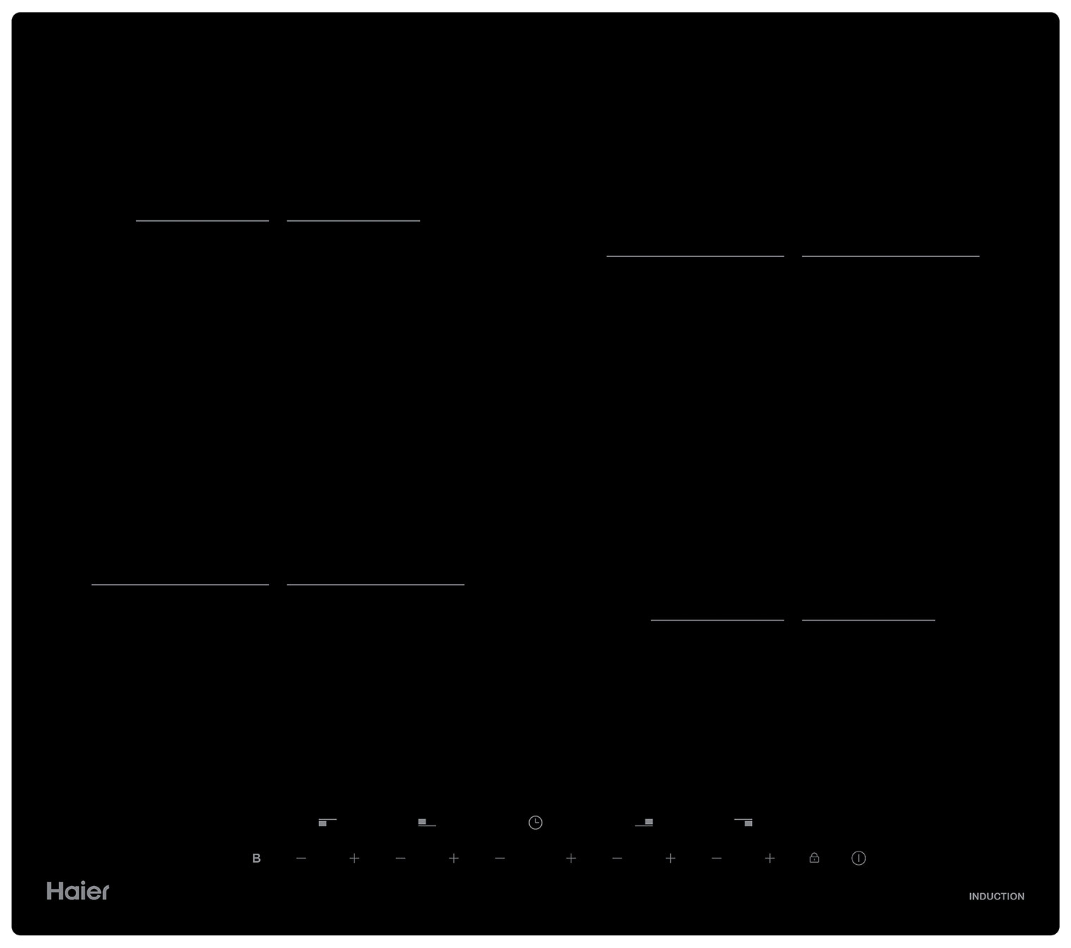 Встраиваемая варочная панель индукционная Haier HHK-Y64NTB черная