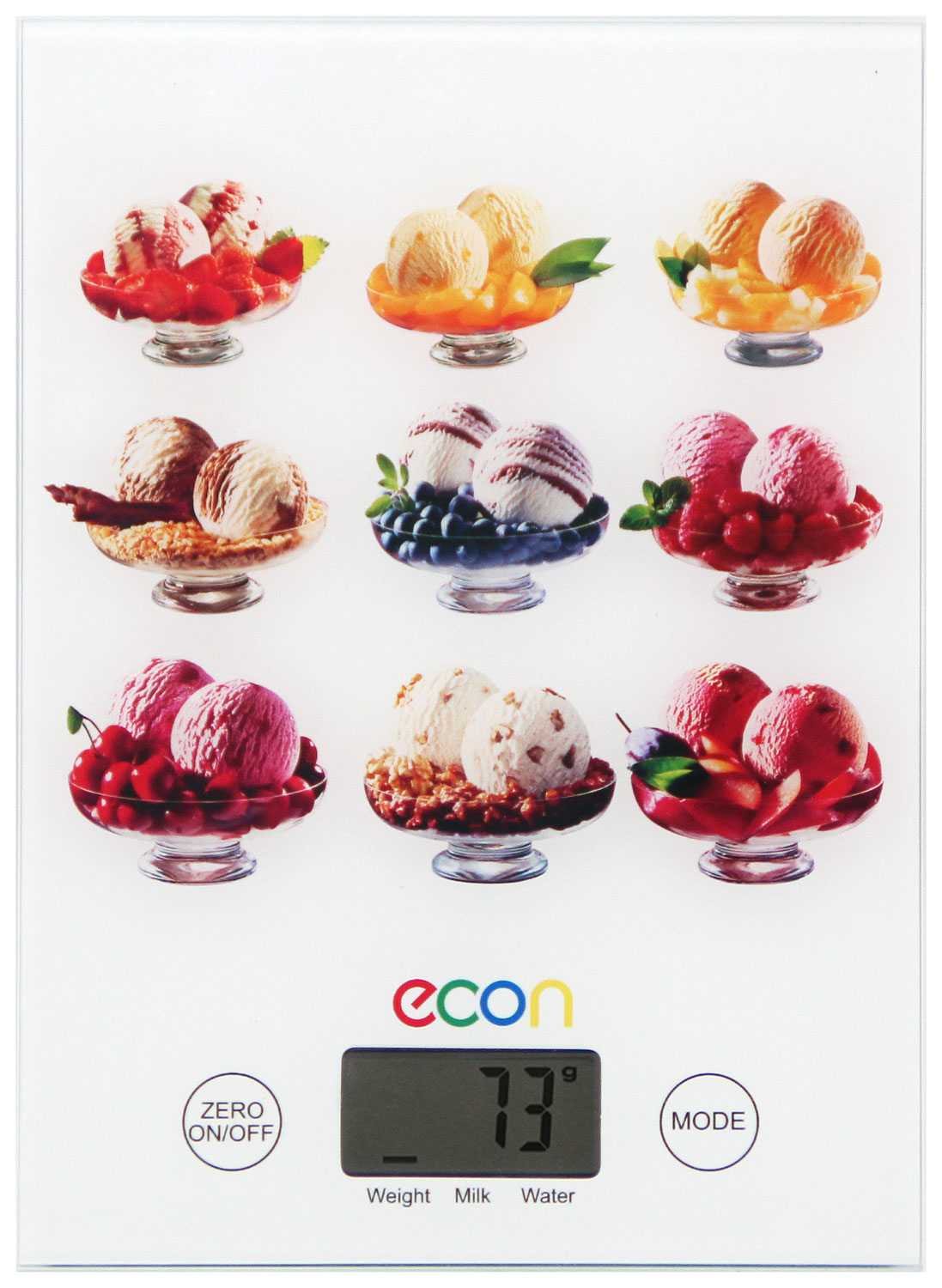 Весы кухонные Econ Eco-bs115k White/ice cream